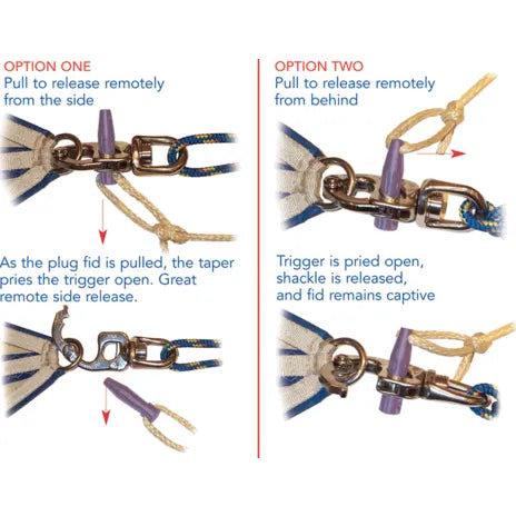 Tylaska Remote Tylaska Tigge Latch Snap Shackles | Fid O Spike Elease ...